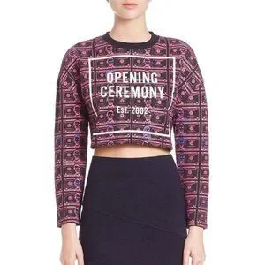 Opening Ceremony | Tops | Opening Ceremony Moneyprint Cropped ...